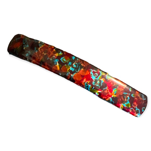Vintage | Accessories | Vintage Multi Colored French Bar Barrette Red ...